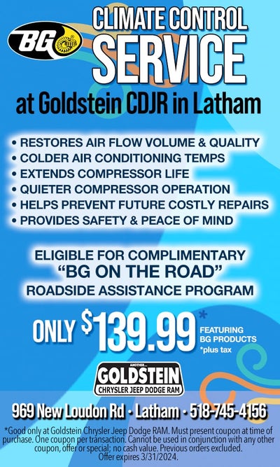 Service & Parts Specials Latham, NY | Goldstein Chrysler Jeep Dodge RAM